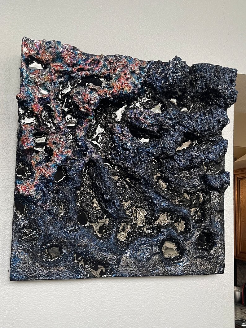 Water Trapped” Resin Art, Rock, Mineral Art, Geode Art, Contemporary ...