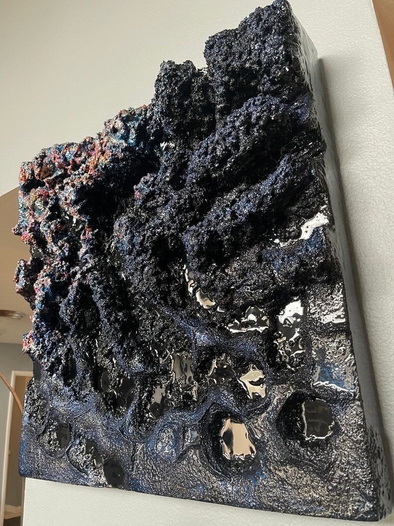 Water Trapped” Resin Art, Rock, Mineral Art, Geode Art, Contemporary ...