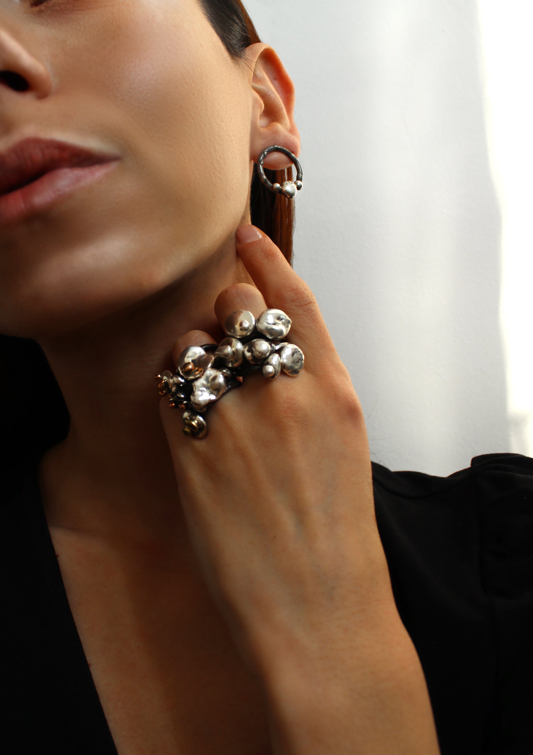 Sterling Silver Statement Rings Build Your Own Stack - Etsy