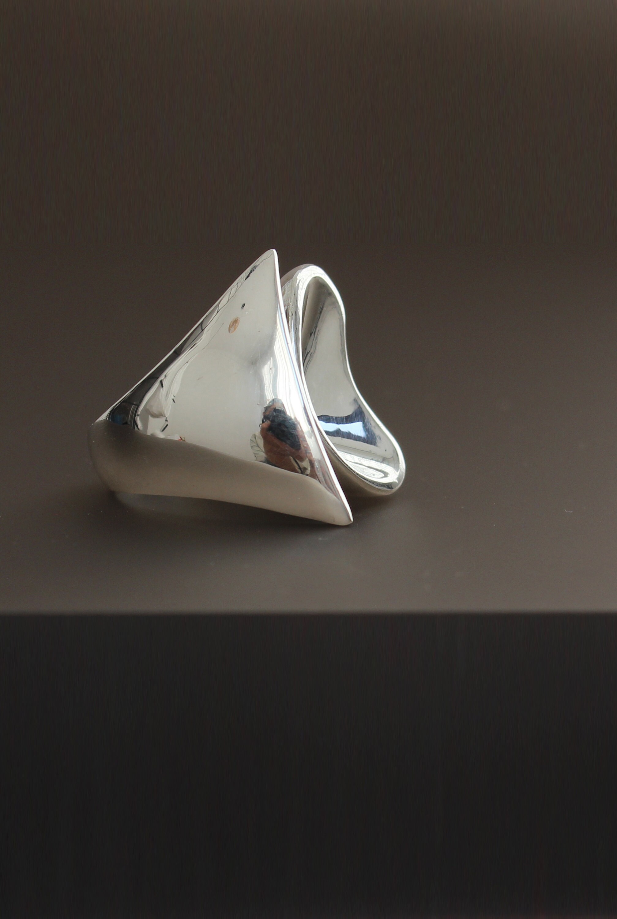 Silver Large Ring, Sculpture Ring, Bold Ring, Adjustable Large ...