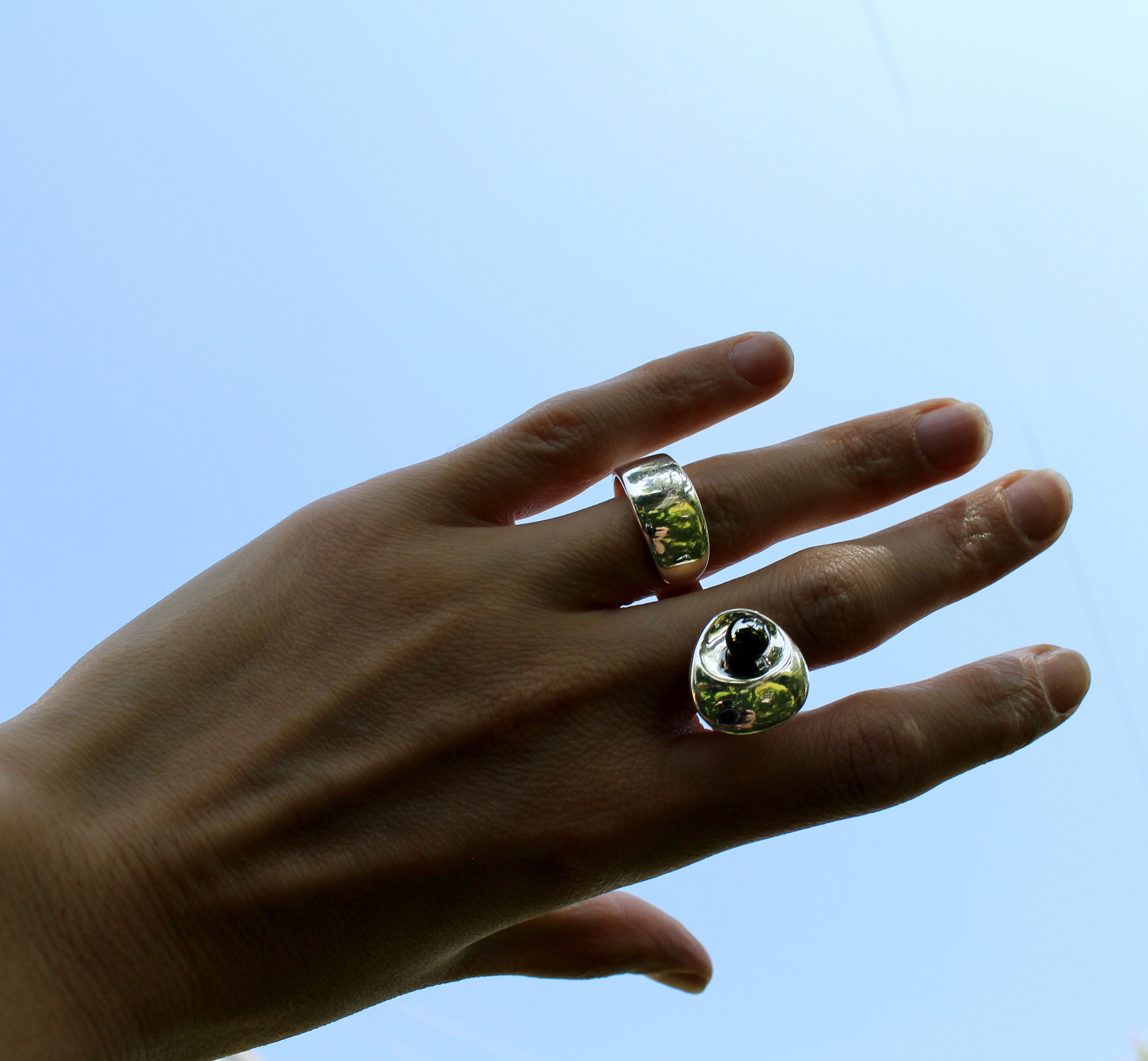 Double Finger Ring Two Finger Ring Double Ring 2 Finger - Etsy