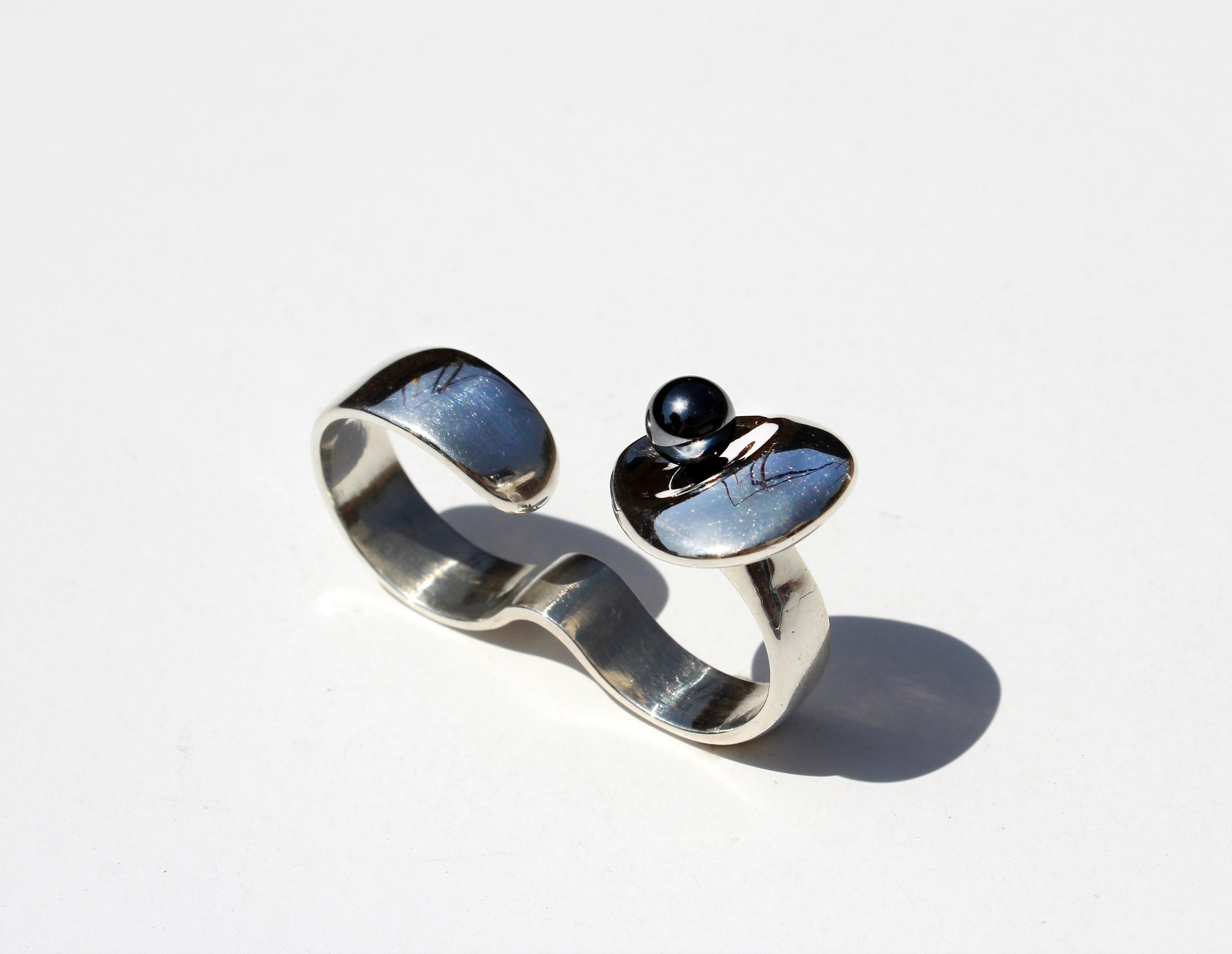 Double Finger Ring Two Finger Ring Double Ring 2 Finger - Etsy