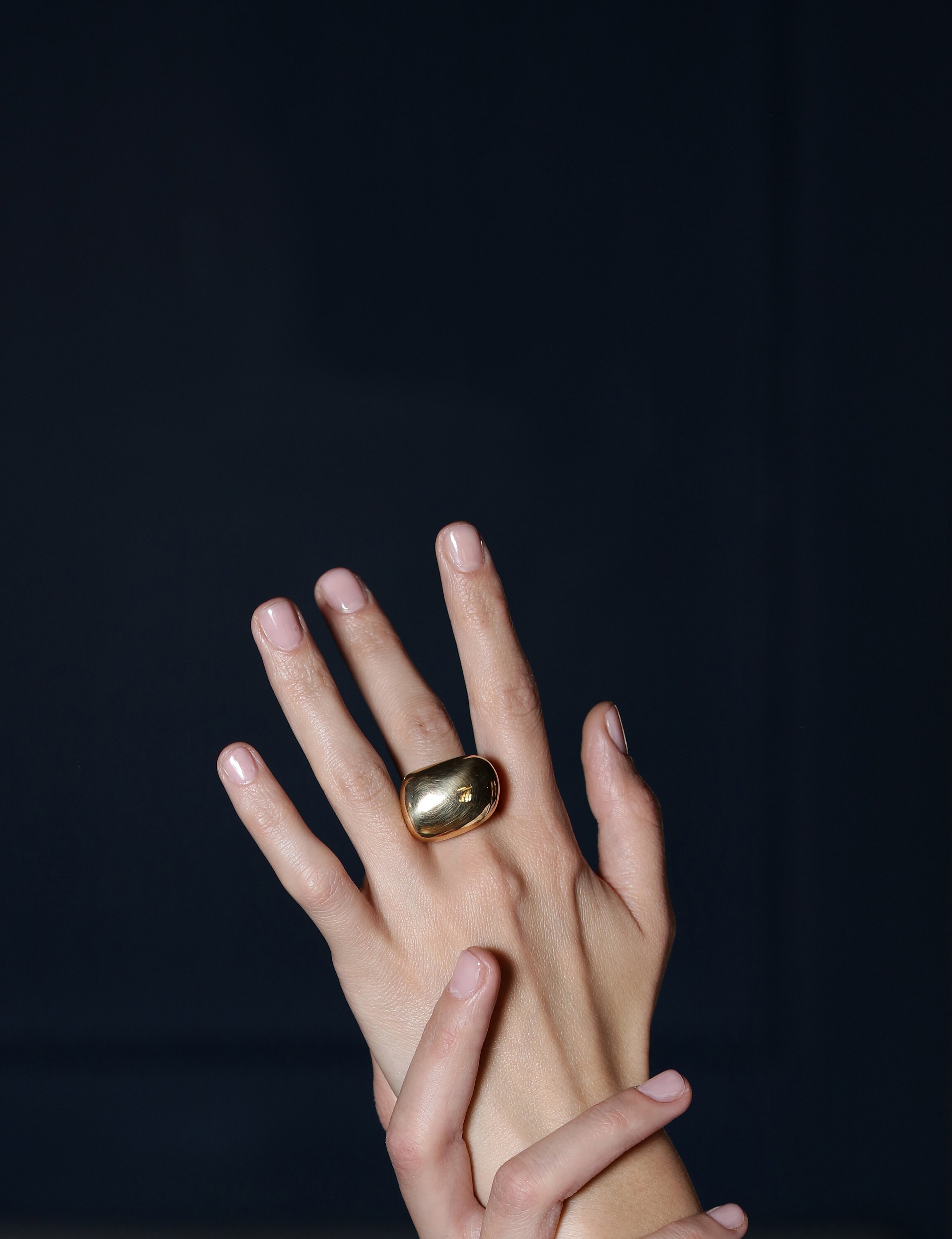 Gold Dome Ring Chunky Ring Minimalist Ring Statement Ring - Etsy
