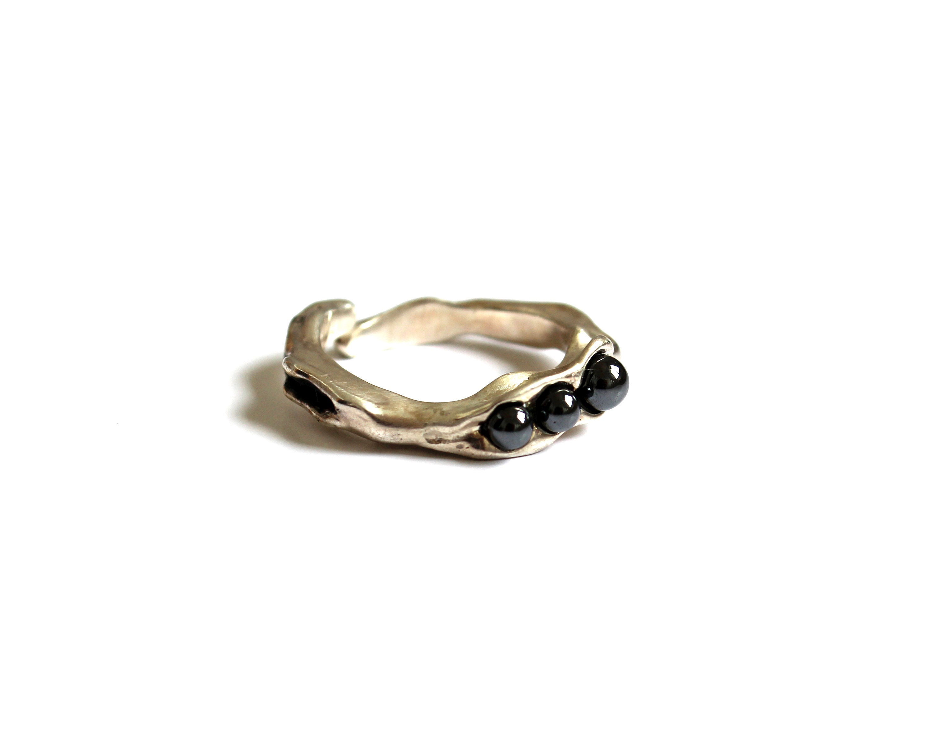Chunky Solid Silver Ring Irregular Band Ring Original Ring - Etsy
