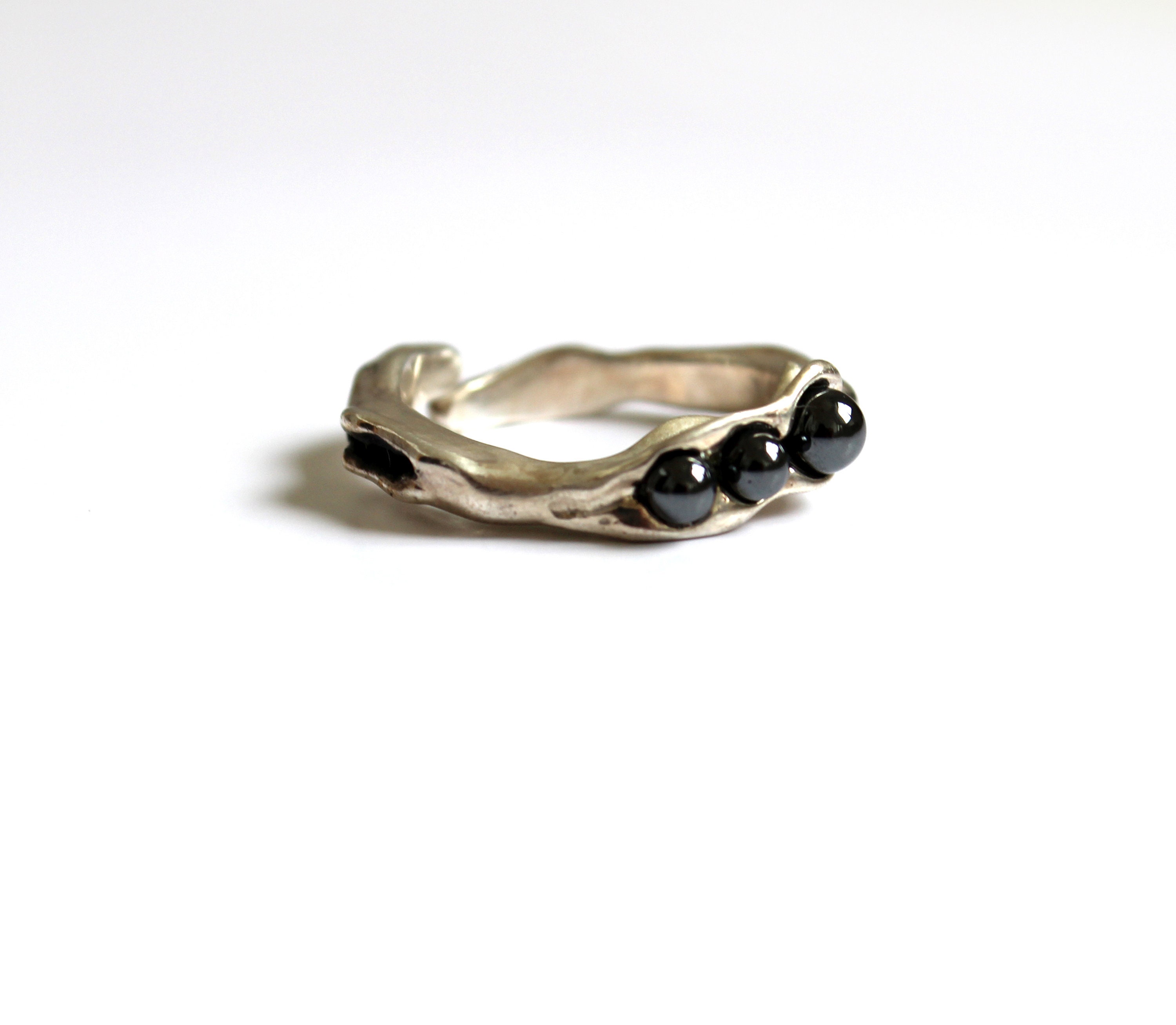 Chunky Solid Silver Ring Irregular Band Ring Original Ring - Etsy