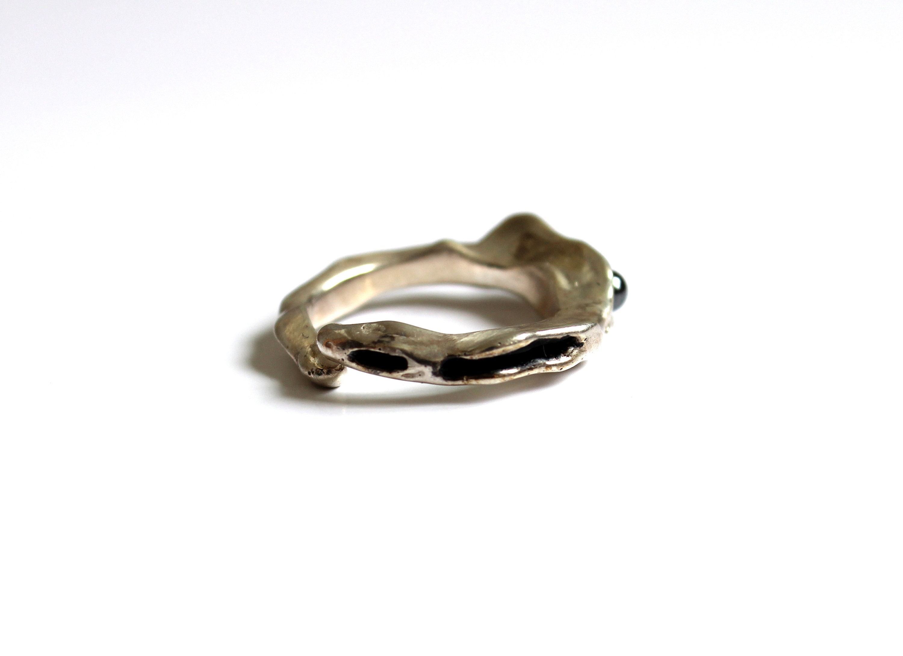 Chunky Solid Silver Ring Irregular Band Ring Original Ring - Etsy