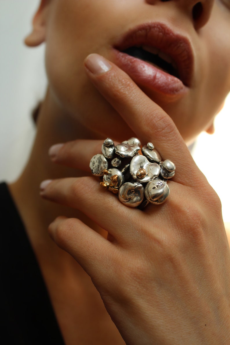 Sterling Silver Statement Rings Build Your Own Stack - Etsy