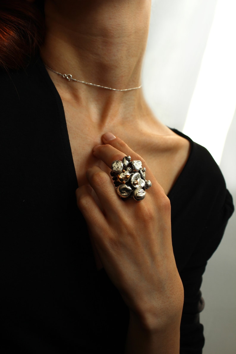 Sterling Silver Statement Rings Build Your Own Stack - Etsy