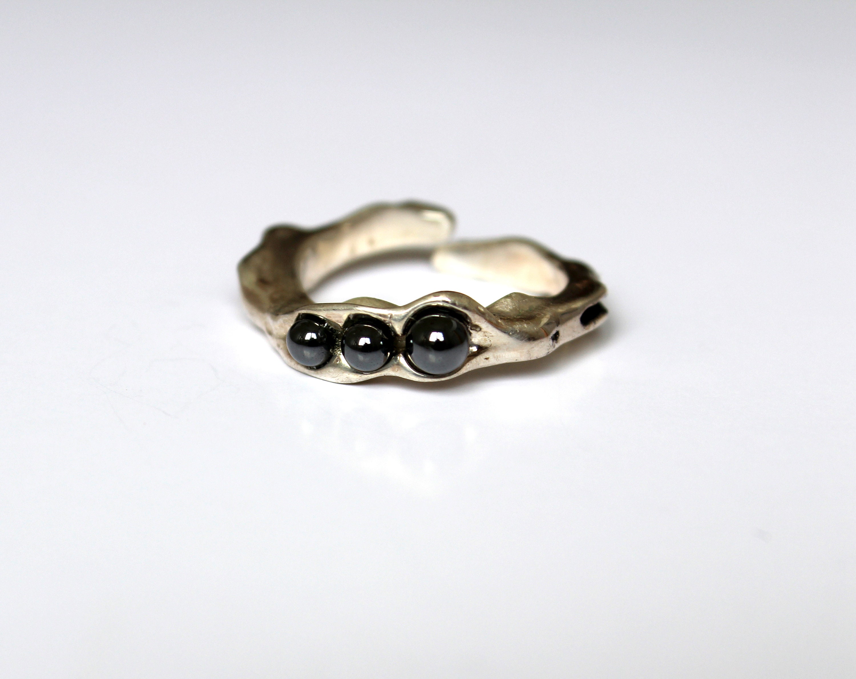 Chunky Solid Silver Ring Irregular Band Ring Original Ring - Etsy
