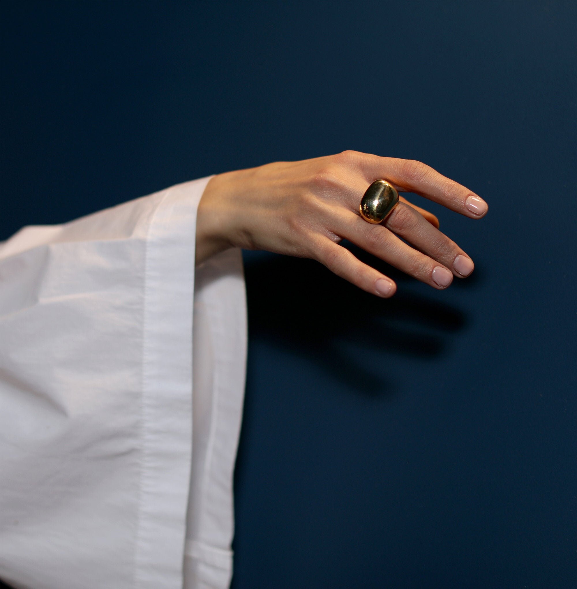 Gold Dome Ring Chunky Ring Minimalist Ring Statement Ring - Etsy