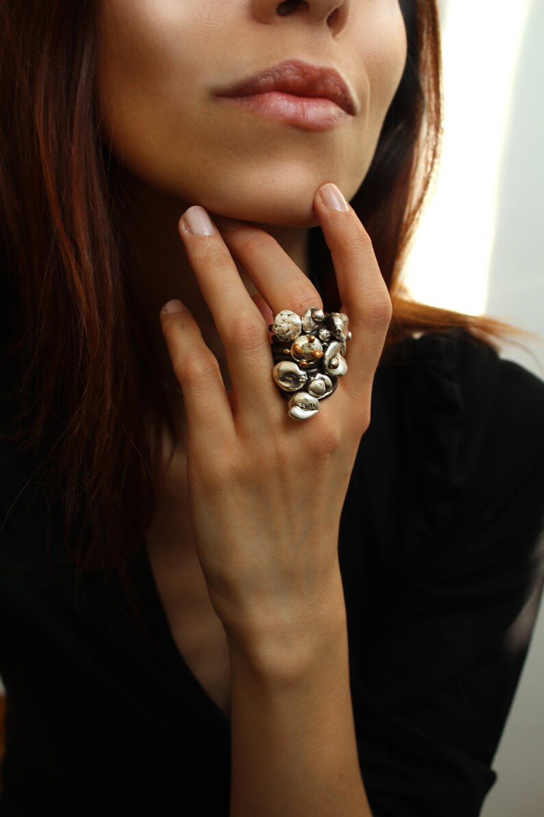Sterling Silver Statement Rings Build Your Own Stack - Etsy