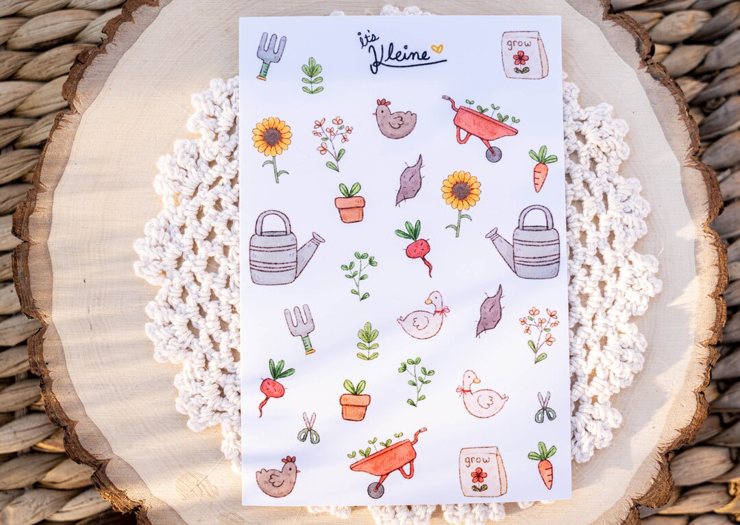 Cottagecore Farming Stickers Cute Vinyl Water Proof Sticker for Laptops ...