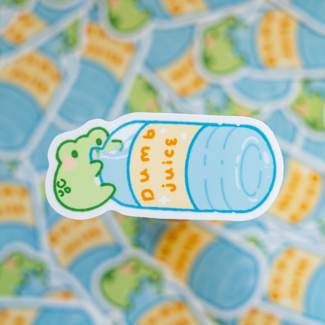 Dumb Juice Sticker Cute Vinyl Water Proof Sticker for Laptops, Water ...