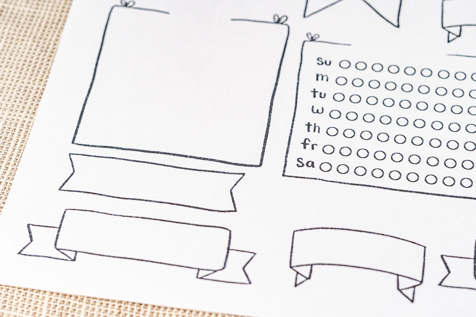 Black and White Cute Printable for Planner, Journal, ETC - Etsy
