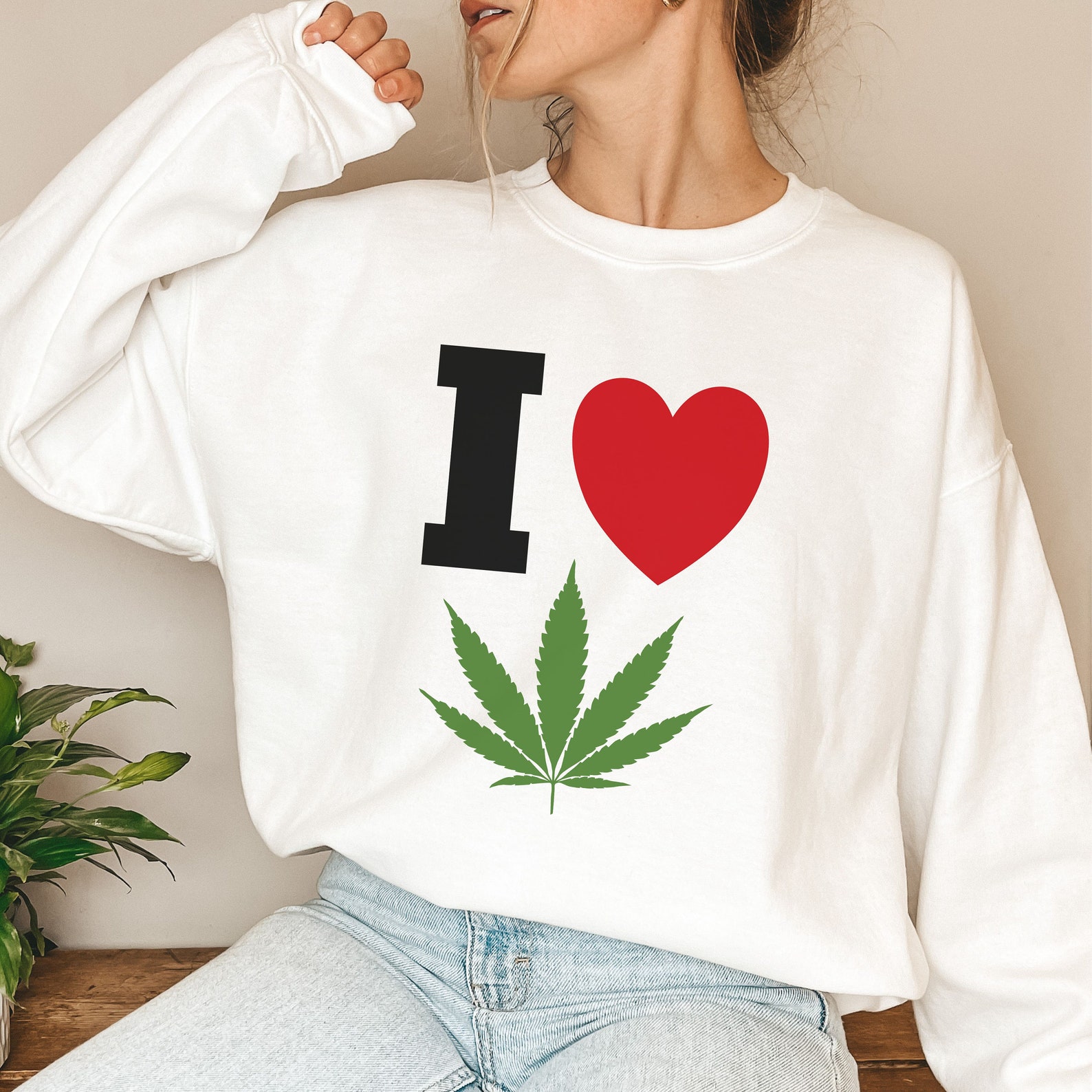 Weed Sweatshirt Marijuana Sweatshirt Marijuana Accessories - Etsy