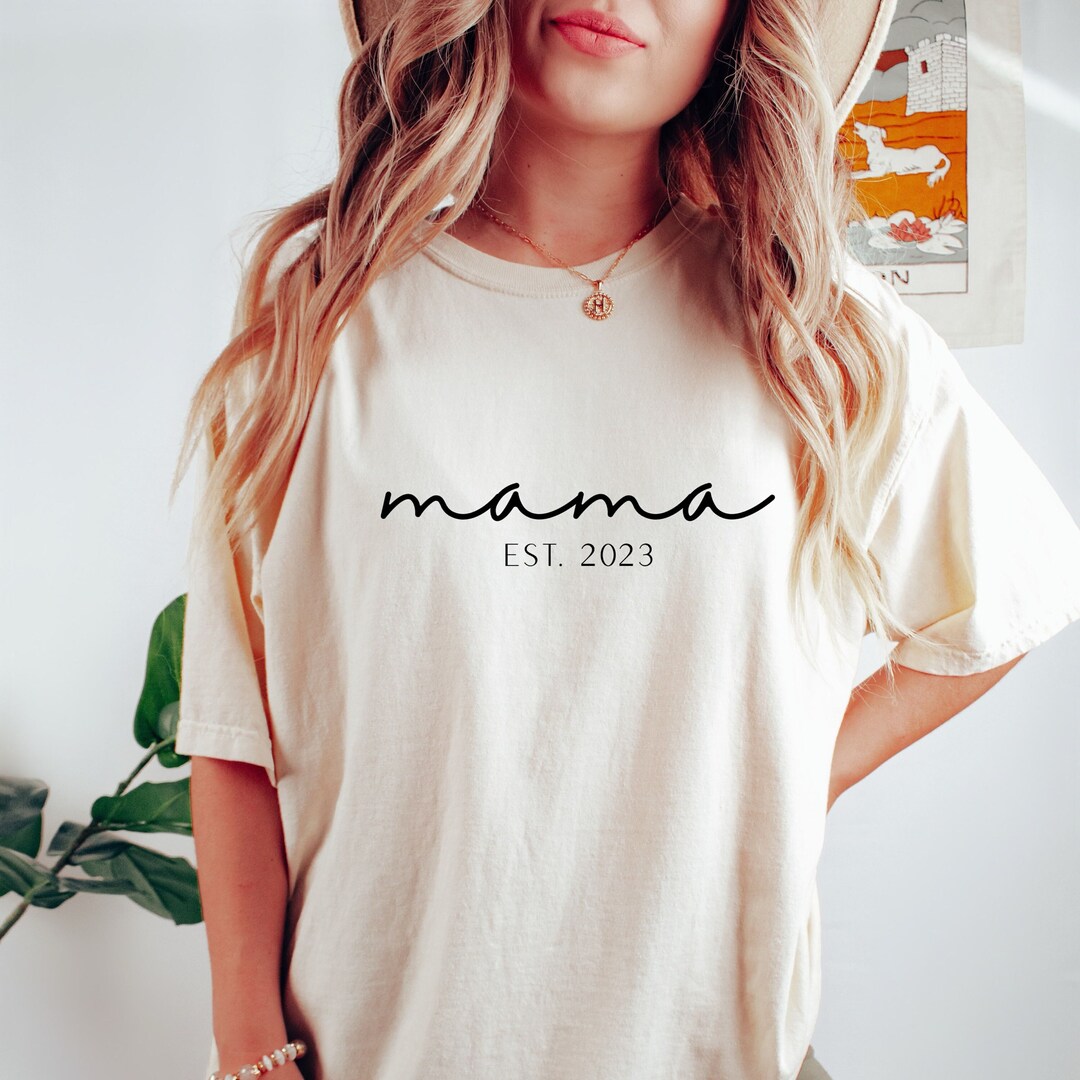 Mama Est. 2023, Personalized Shirts for Expecting Mothers, New Mother ...