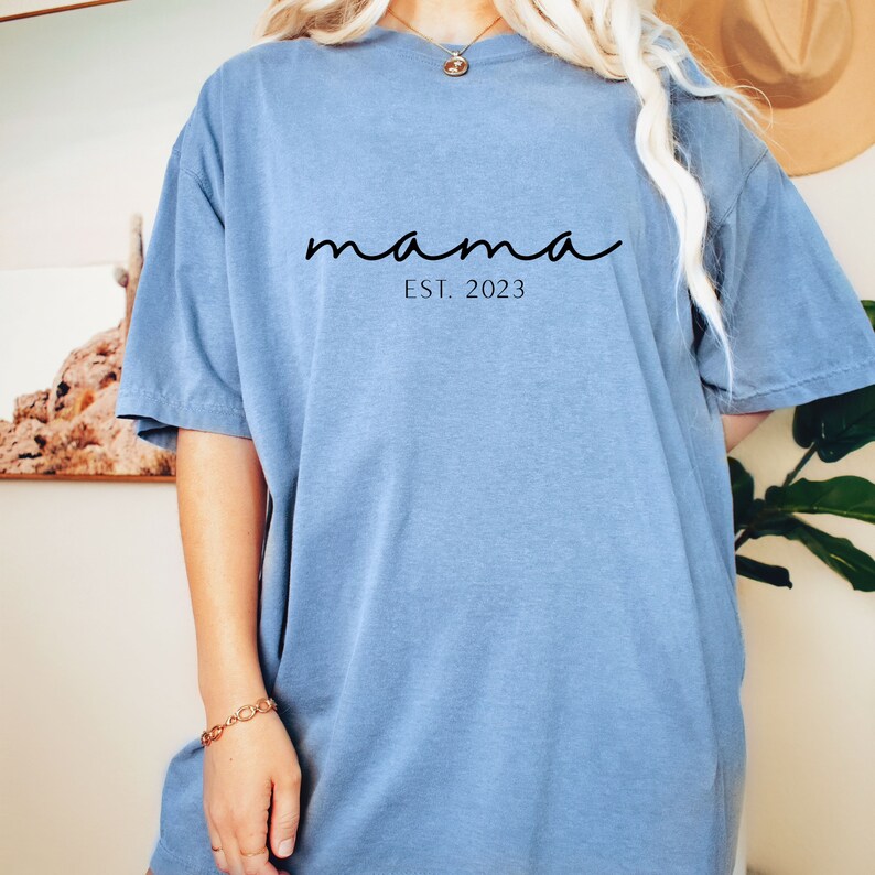 Mama Est. 2023, Personalized Shirts for Expecting Mothers, New Mother ...