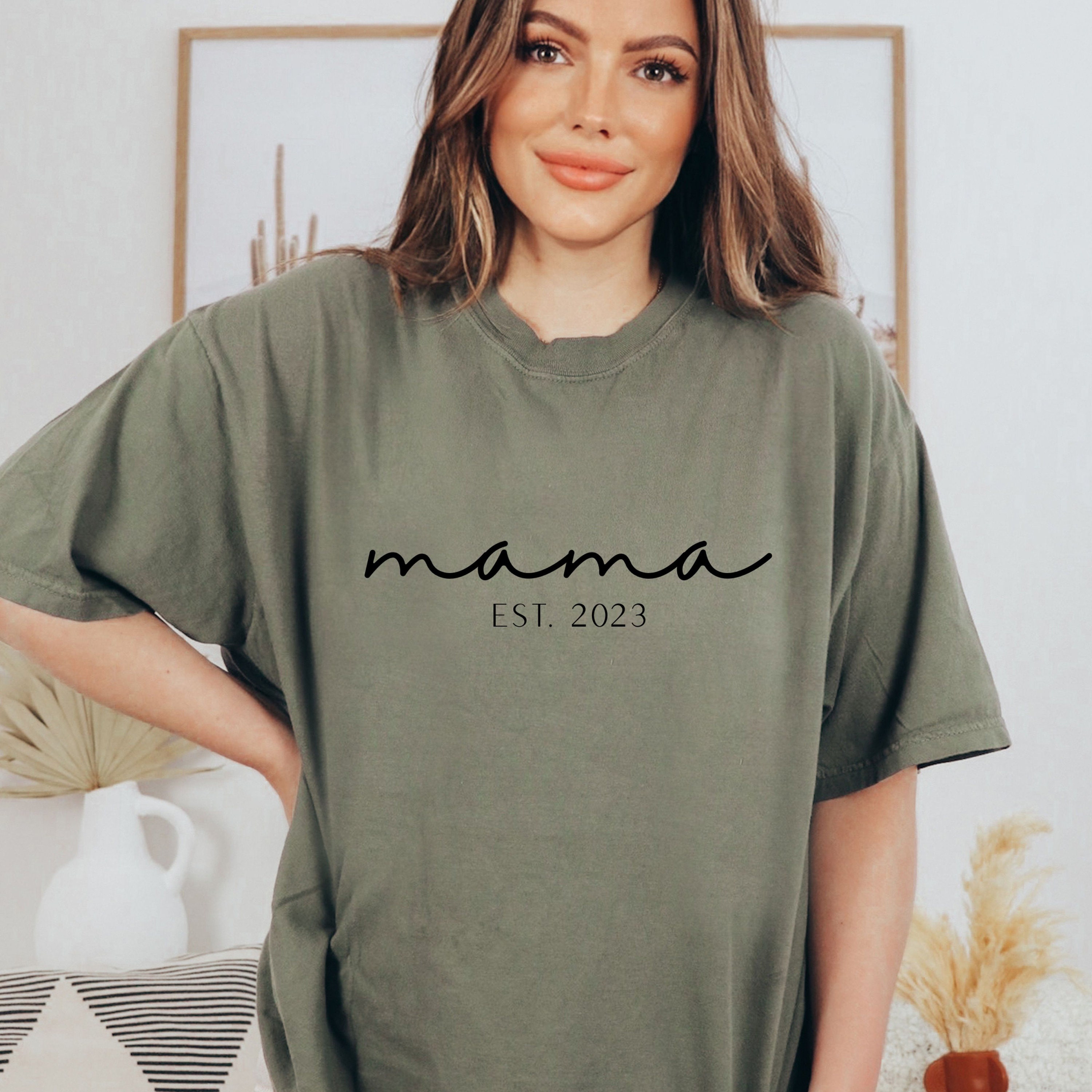Mama Est. 2023, Personalized Shirts for Expecting Mothers, New Mother ...