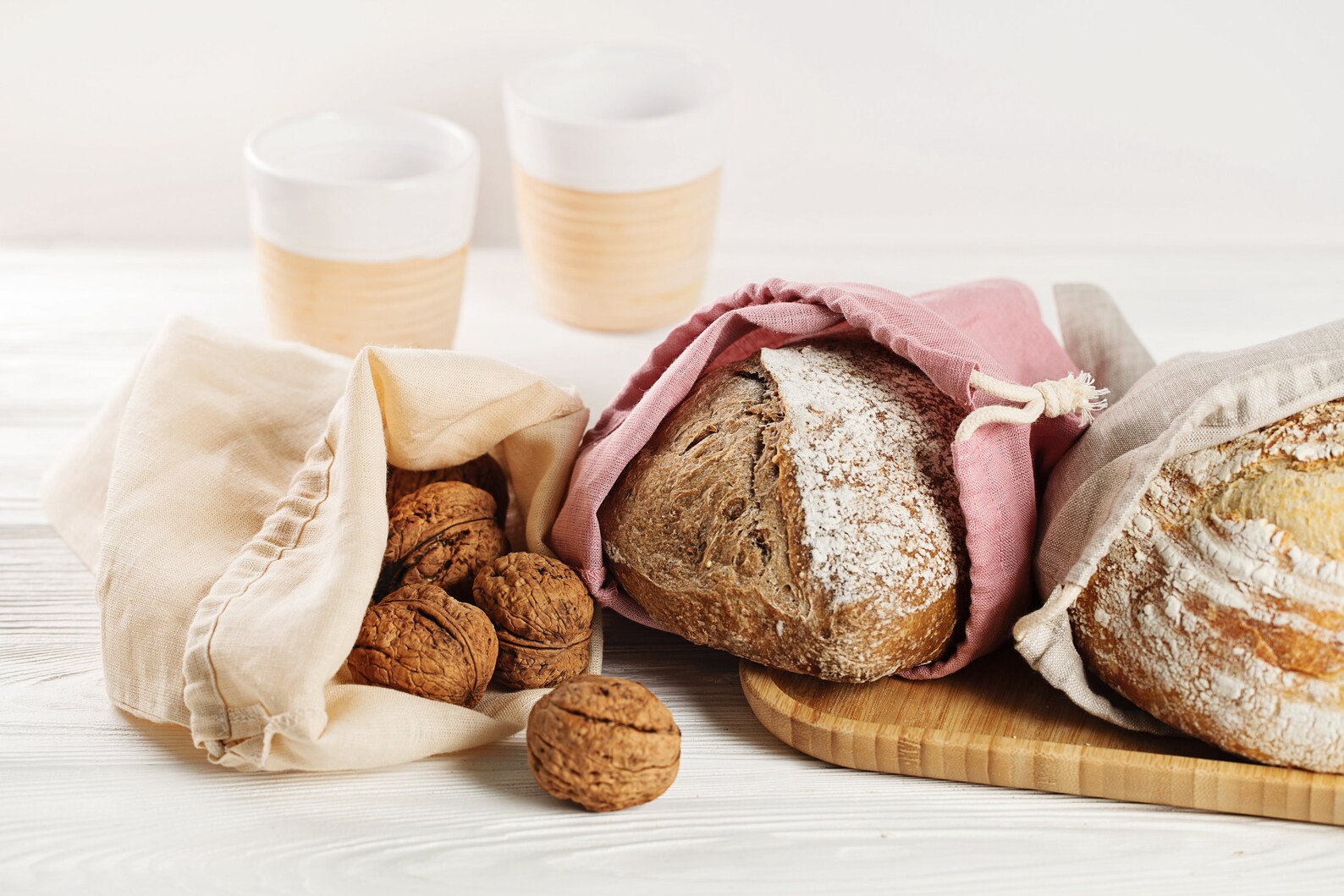 Linen Bags With Drawstring Linen Bread Bag Drawstring Linen - Etsy