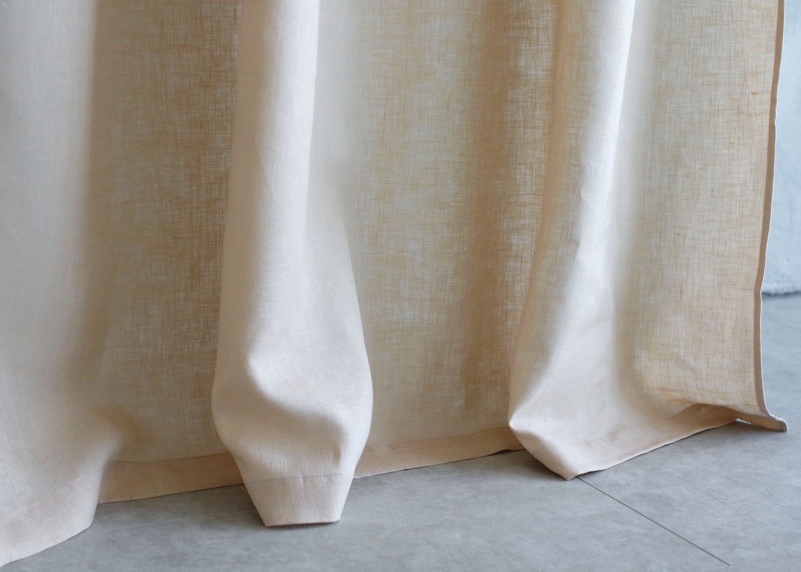 Beige linen curtains Handmade linen curtains linen curtains | Etsy