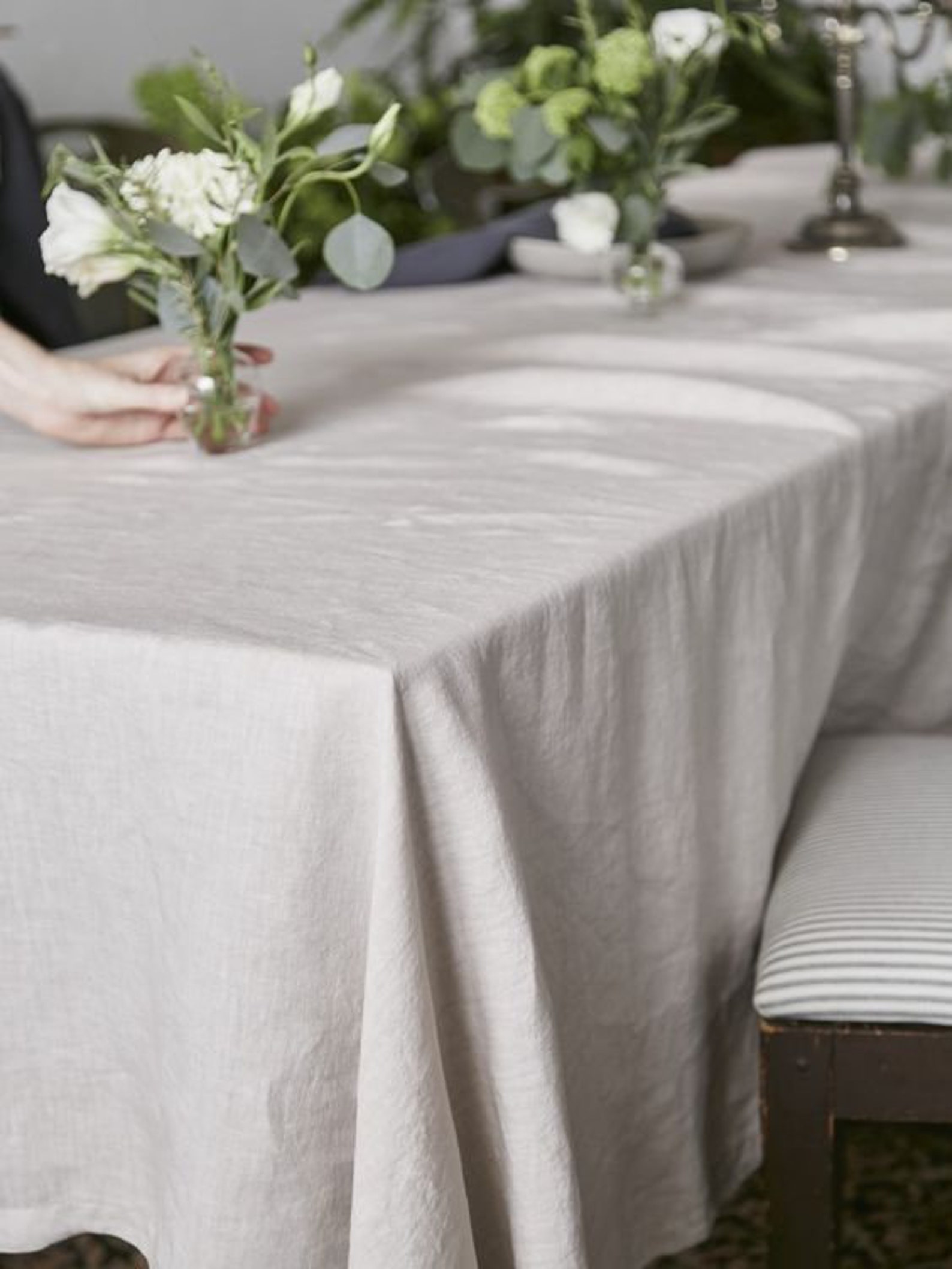 Linen Tablecloth Custom Size Rectangle Square Wedding Large Table Cloth ...