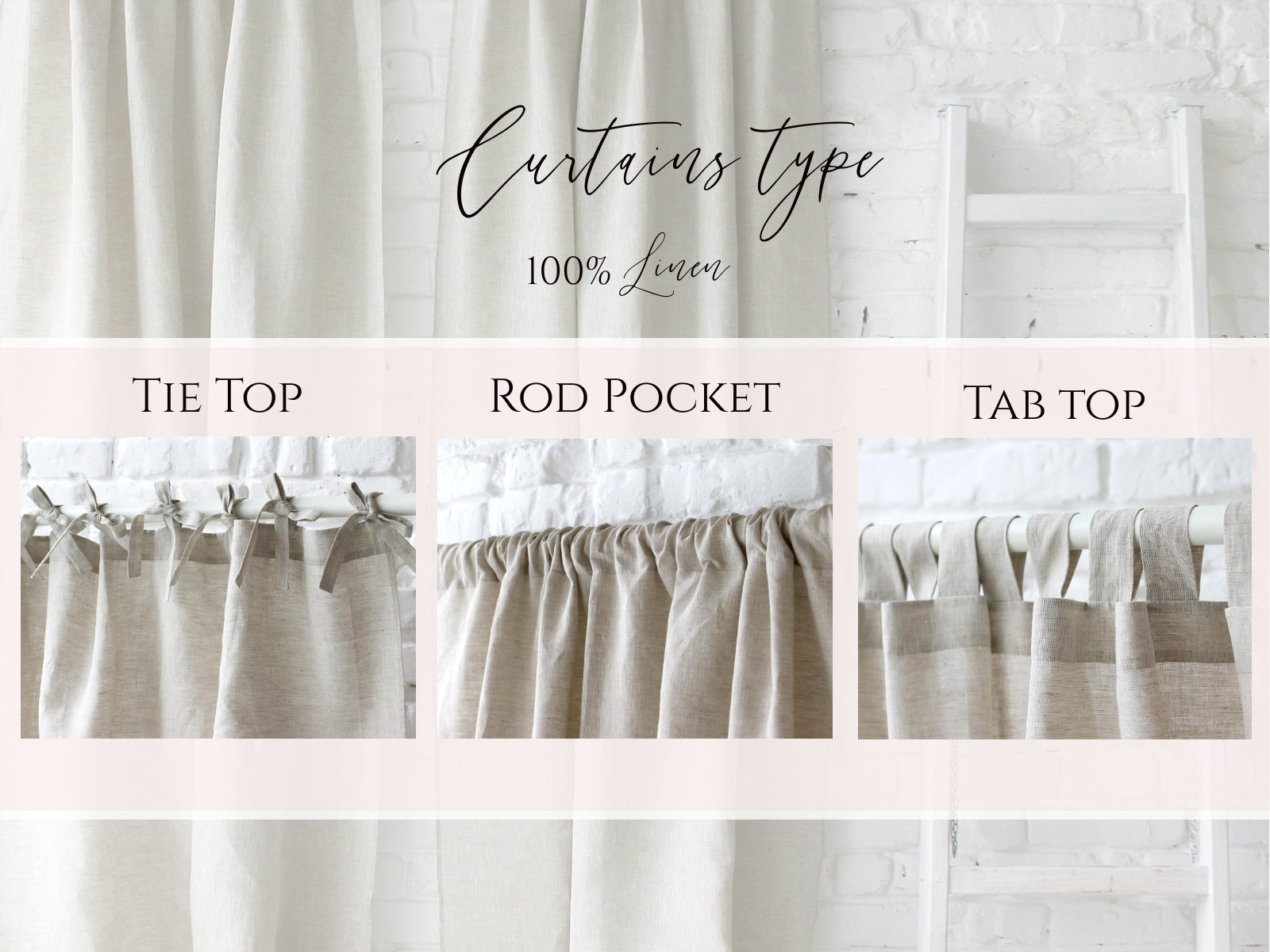 Beige Linen Curtains Handmade Linen Curtains Linen Curtains - Etsy