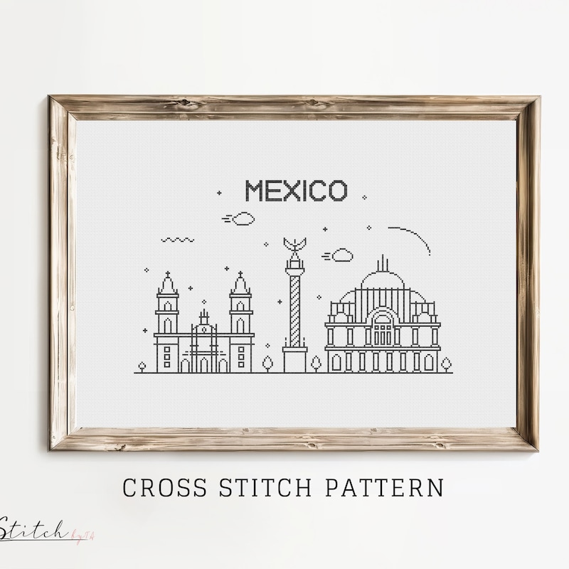 Cross Stitch Mexico - Etsy