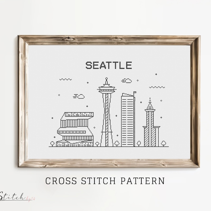 Seattle City Skyline - Etsy