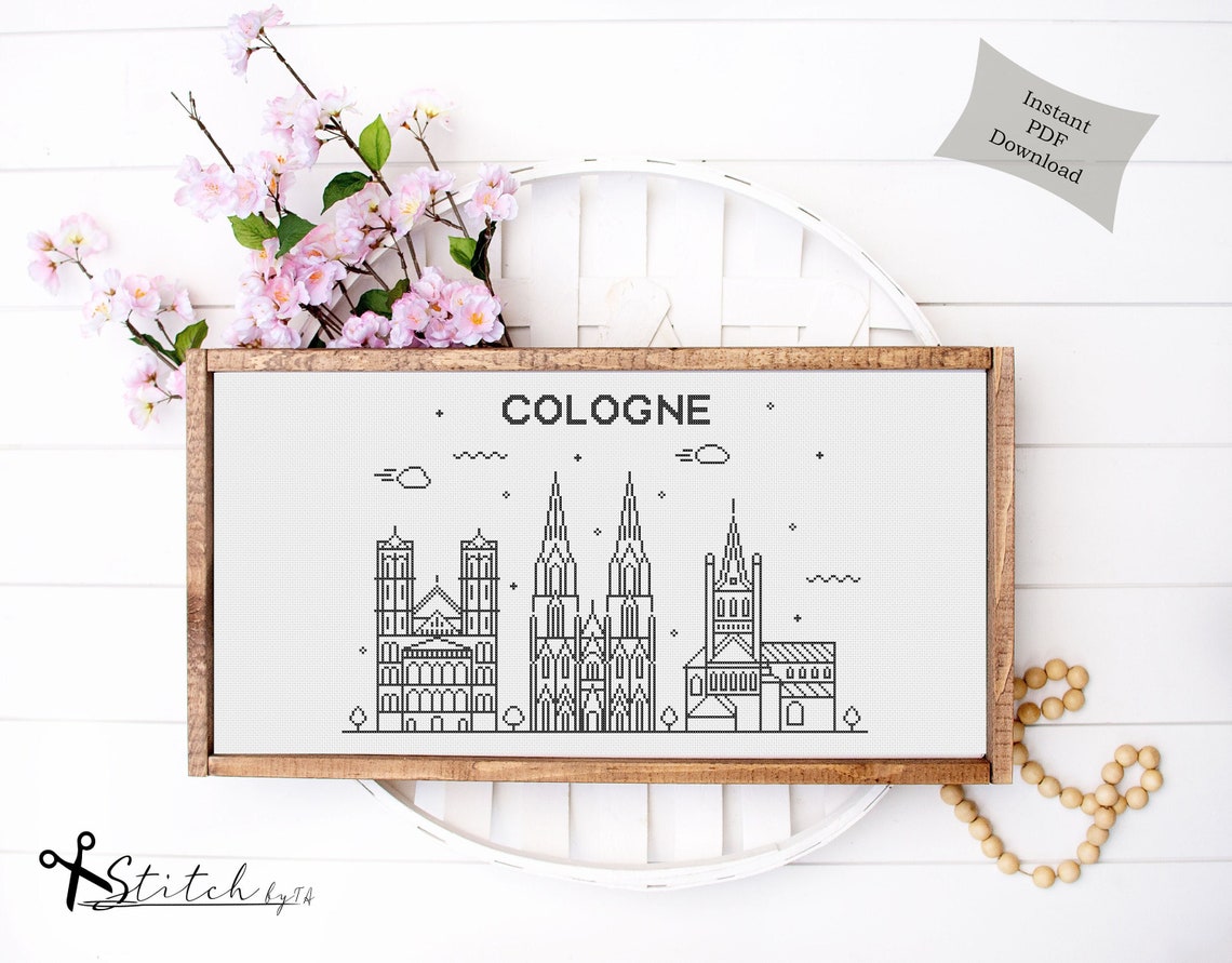 Cologne Skyline Counted Cross Stitch Pattern Cross Stitch - Etsy UK