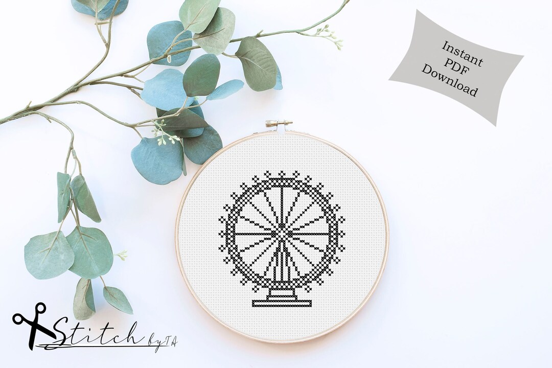 London Eye Cross Stitch Pattern: England Silhouette (PDF) - Etsy