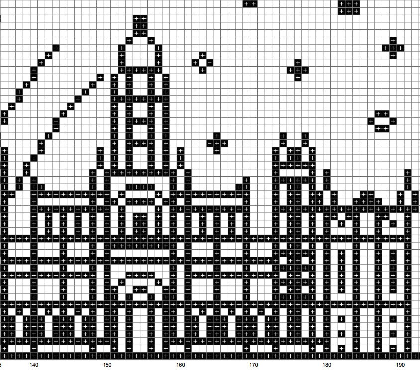 Madrid City Skyline Counted Cross Stitch Pattern Printable - Etsy