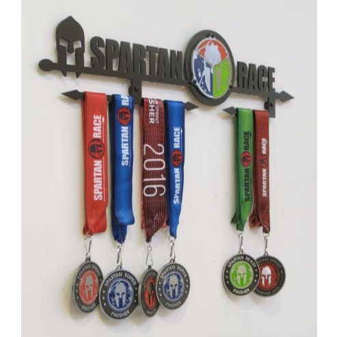 Medal Hanger Holder Display Rack Hook SPARTAN RACE Steel BLACK - Etsy