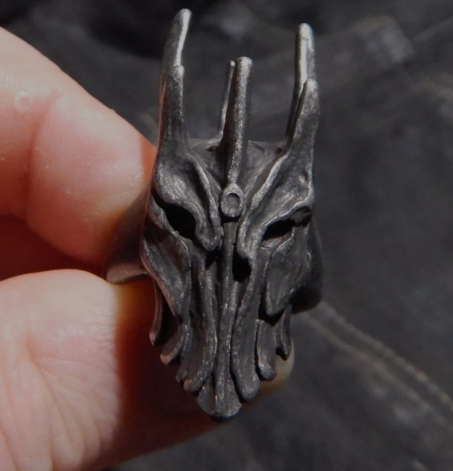 Sauron Helmet Ring - Etsy