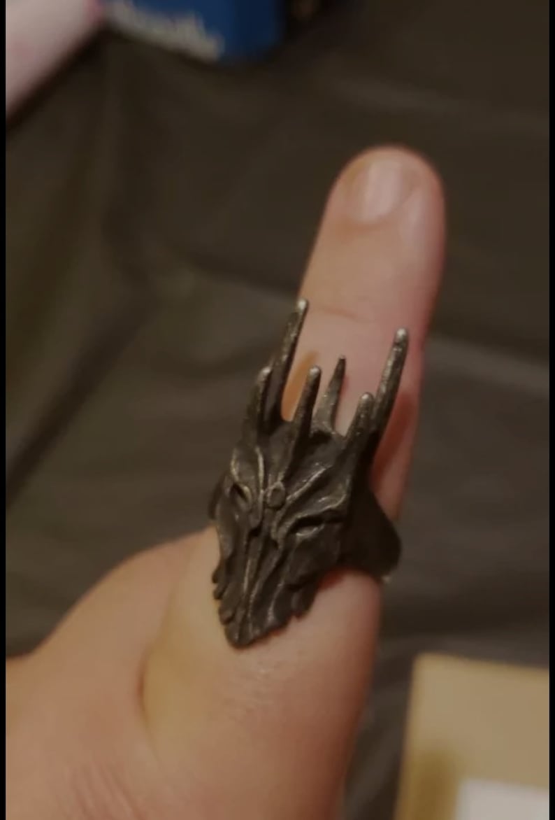 Sauron Helmet Ring - Etsy