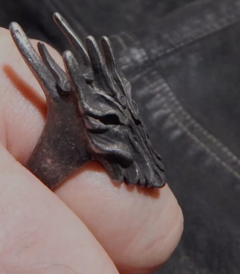Sauron Helmet Ring - Etsy