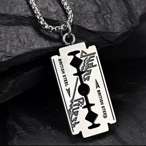 Judas Priest Razor Stainless Steel Pendant - Etsy