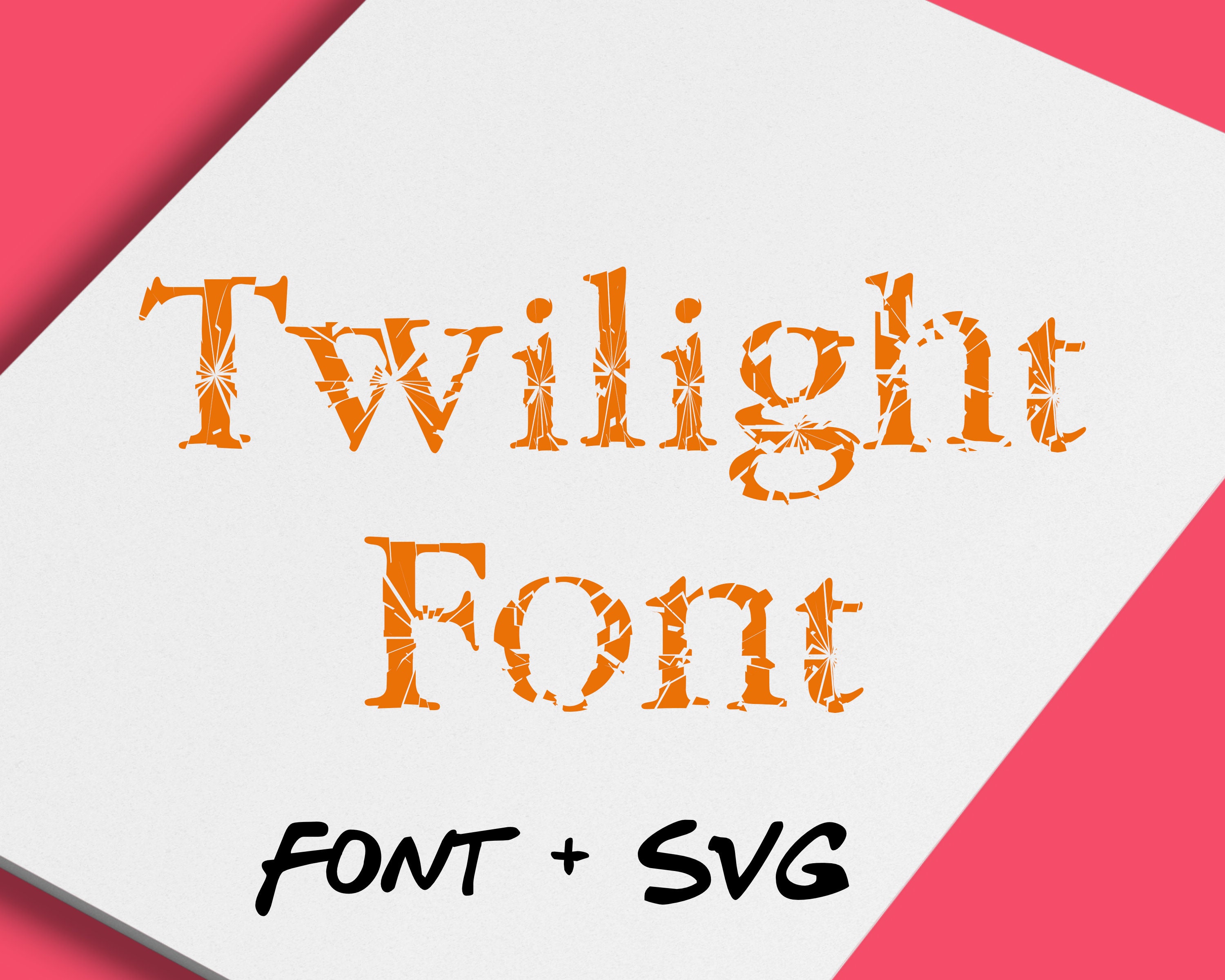 Twilight Moon Alphabet Font / crepúsculo SVG fuente de | Etsy