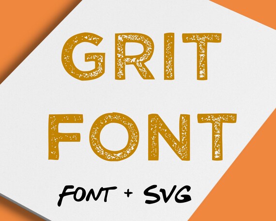 Grit Alphabet Font Grit Svg Gravel Svg Files for Cricut - Etsy UK