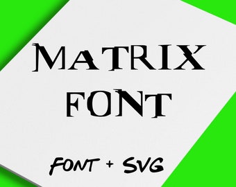 Matrix Alphabet - Etsy