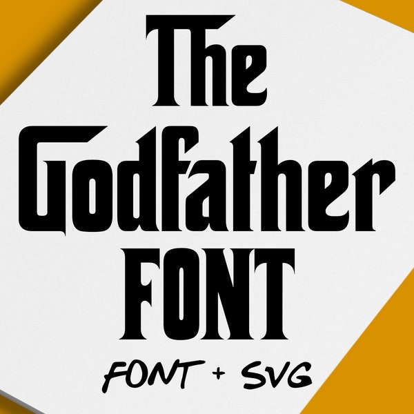 Godfather Font - Etsy