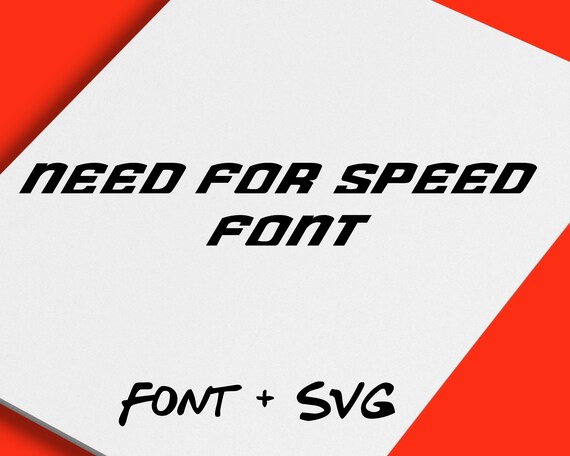 Need for Speed Font Need for Speed Svg NFS Design Files | Etsy UK