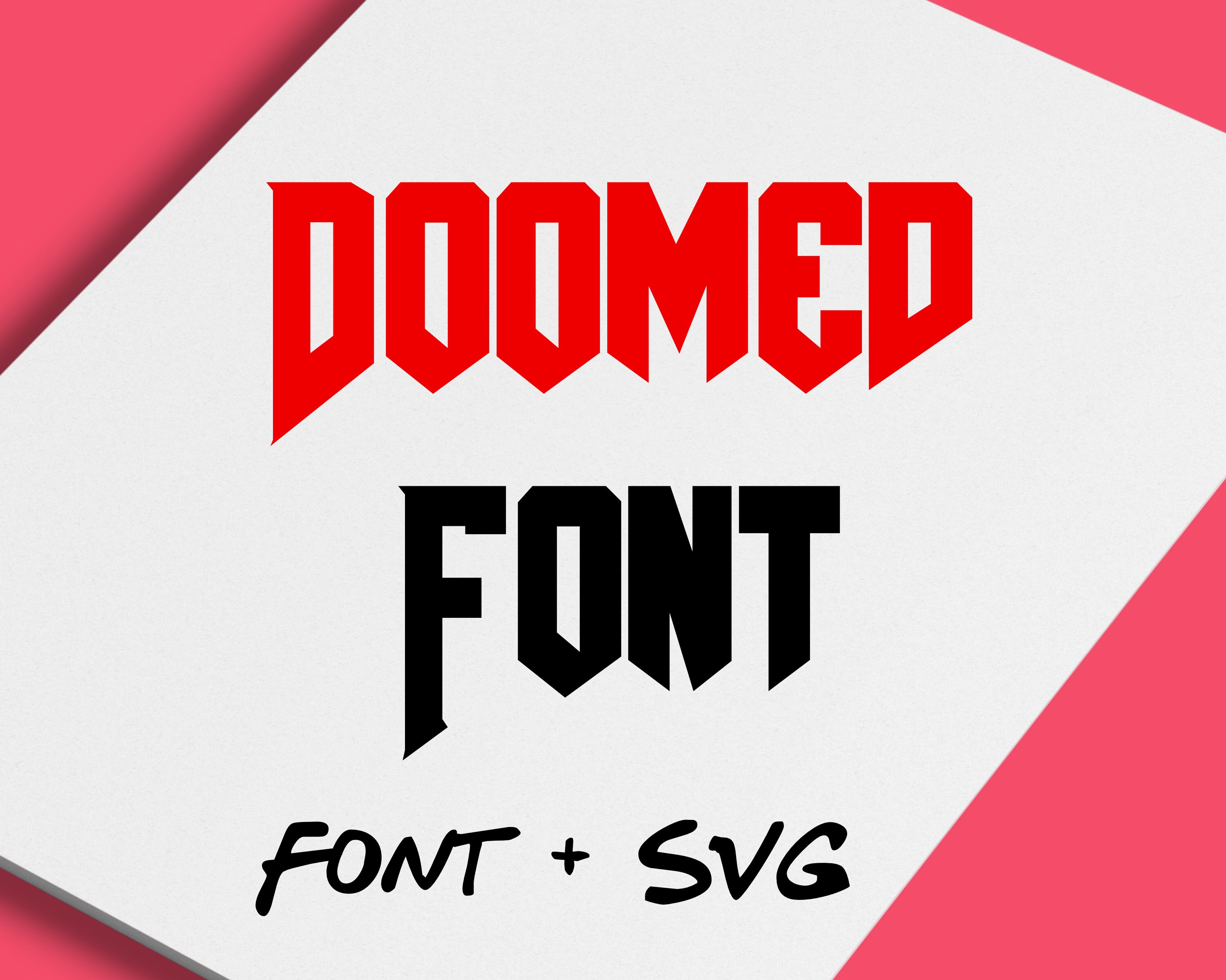 Doom Font Svg - Etsy Ireland