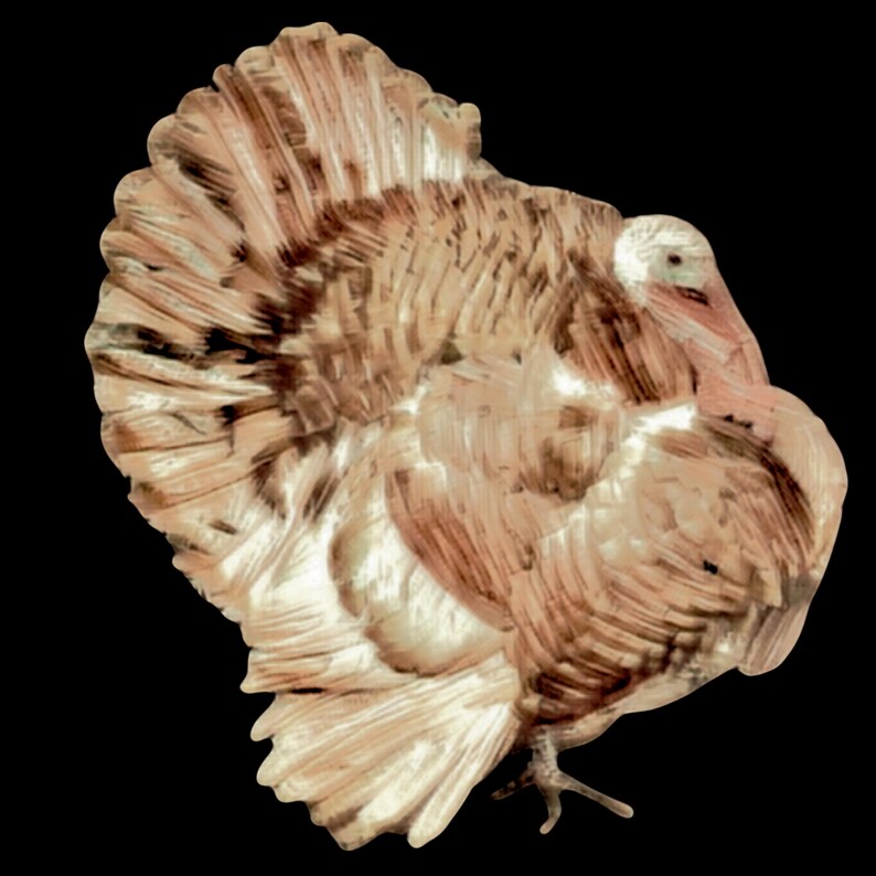 LARGE Door Hanger Fall Turkey Earth Tones (does Not Come With Ivory Bow ...
