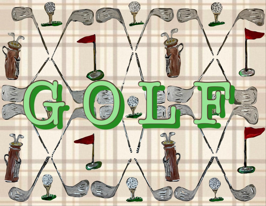 Golf Tartan Plaid EXTRA LARGE 24x48 Outdoor Mat - Etsy