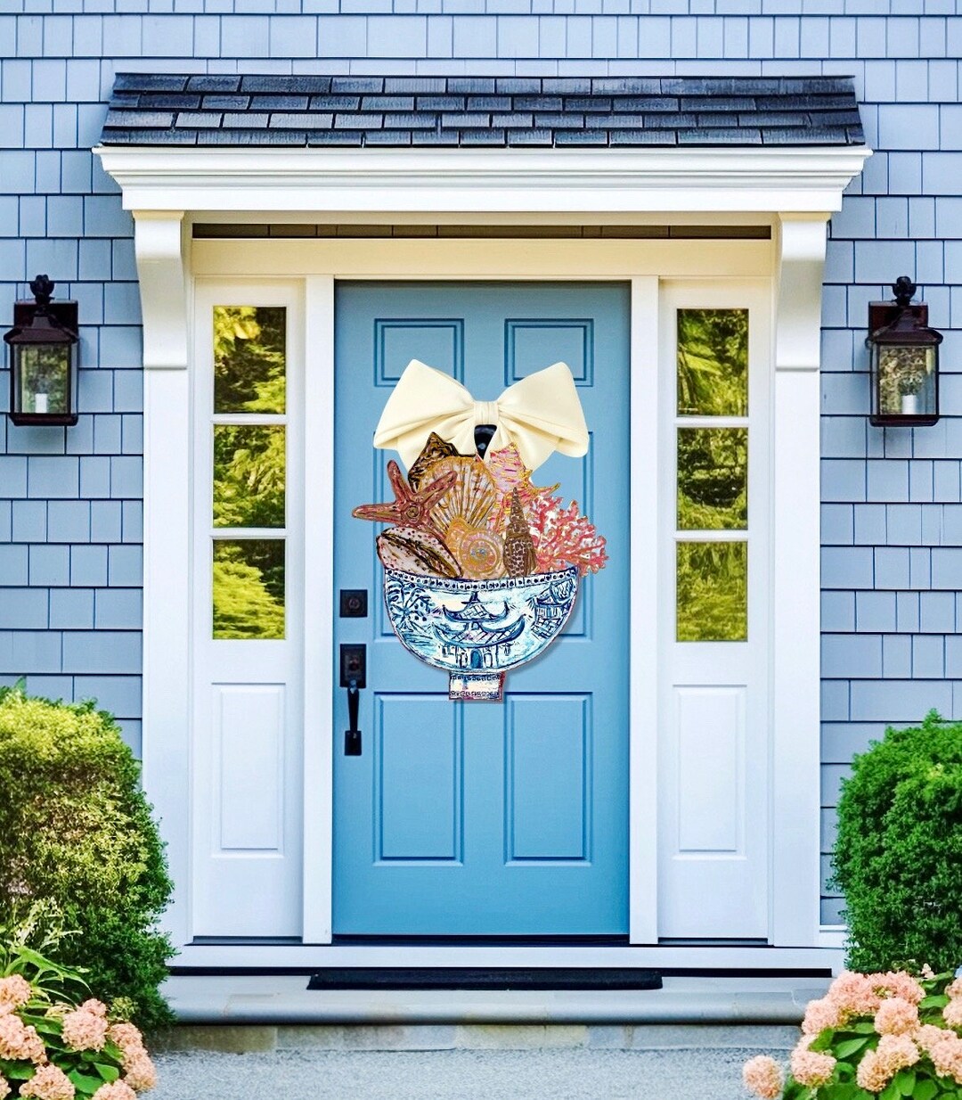 LARGE Door Hanger Shells in Ginger Jar - Etsy