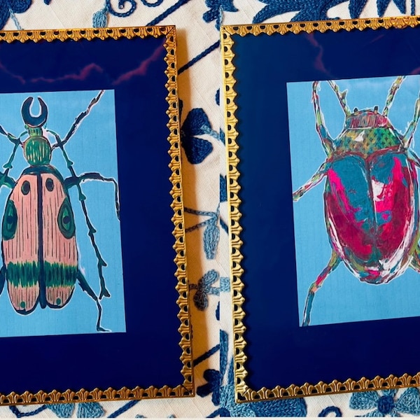 Beetle Art - Etsy