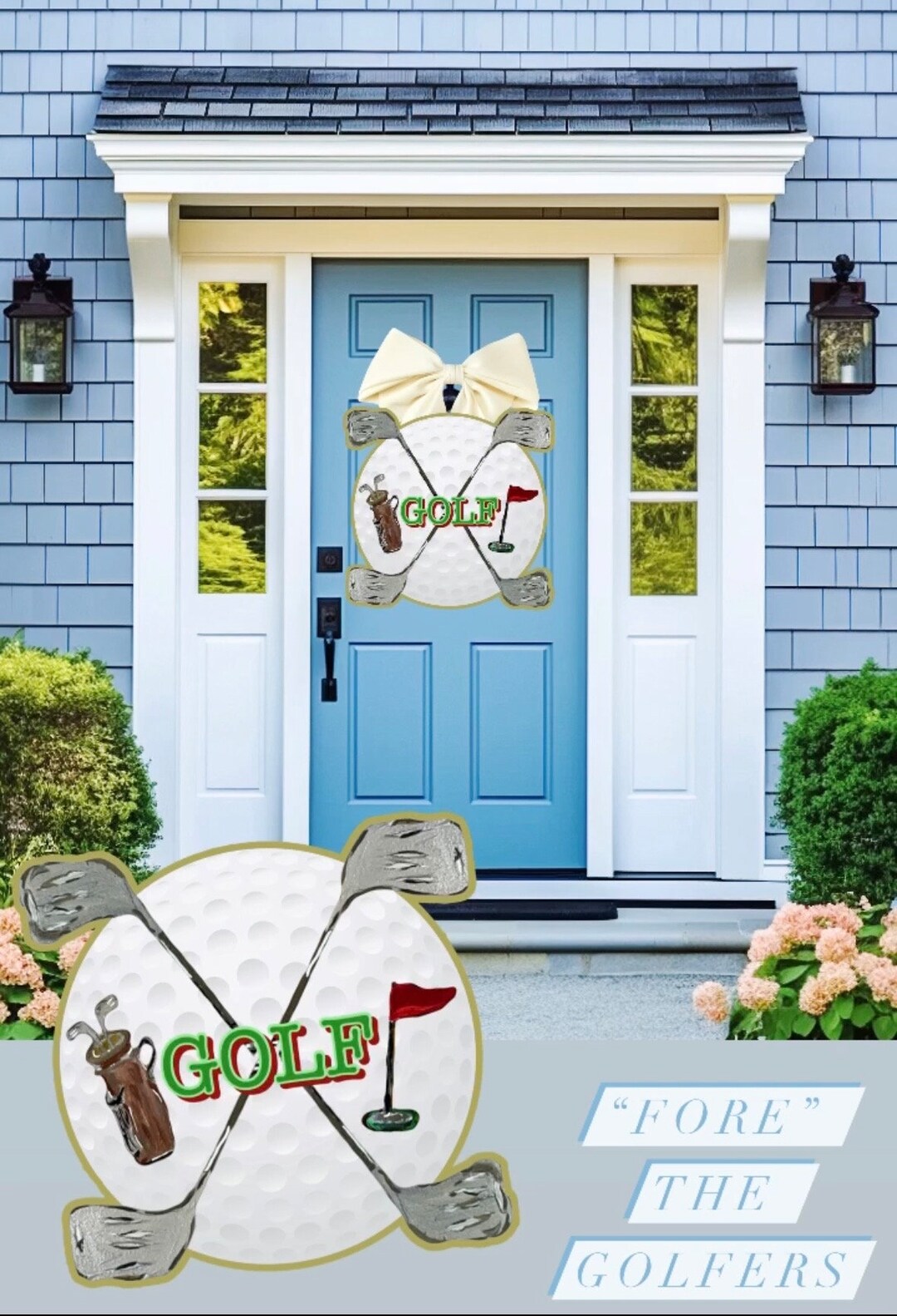 LARGE GOLF Door Hanger choose One From Two Options Shown - Etsy