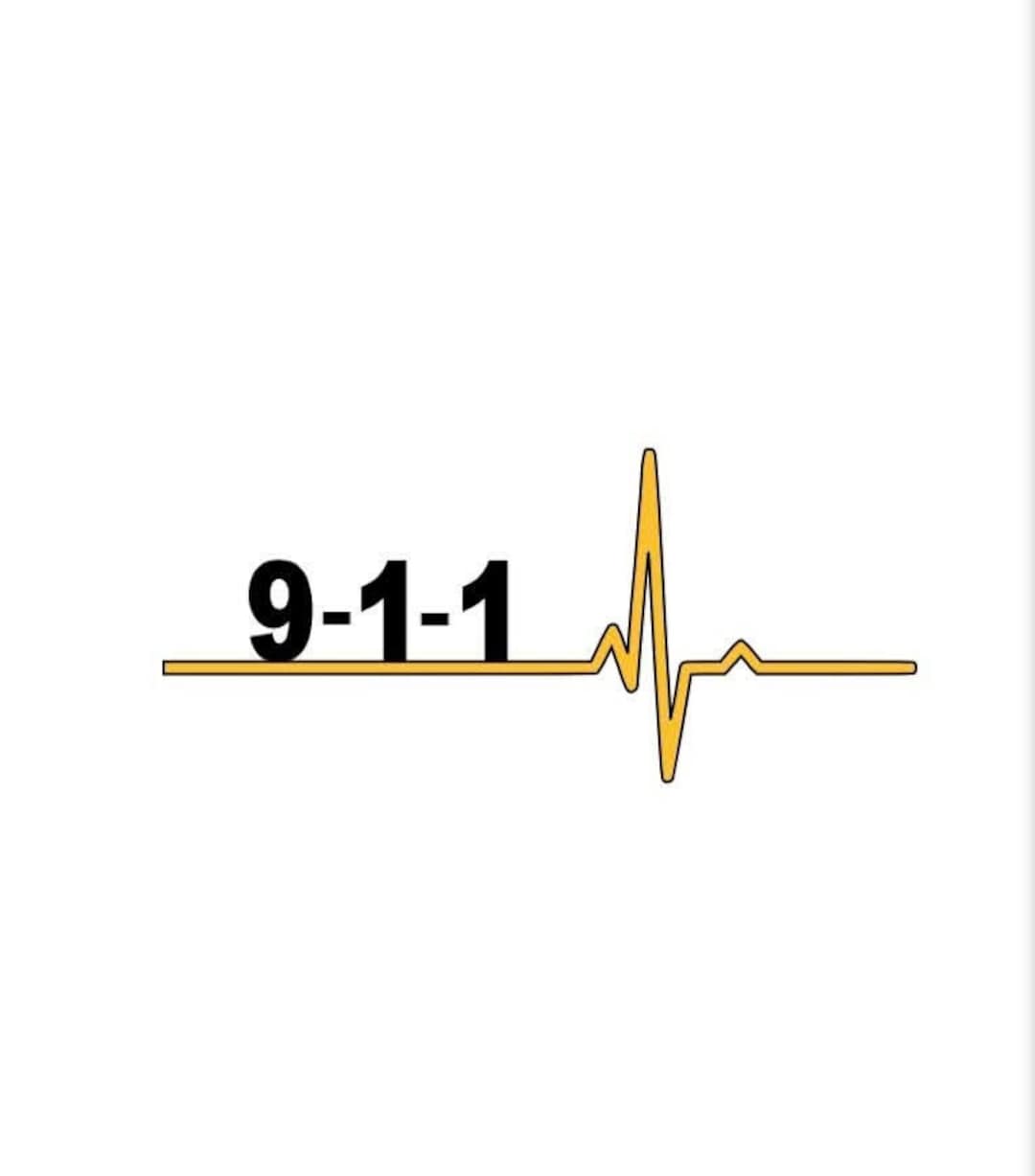 Thin Gold Line 911 Die Cut Vinyl Decal - Etsy