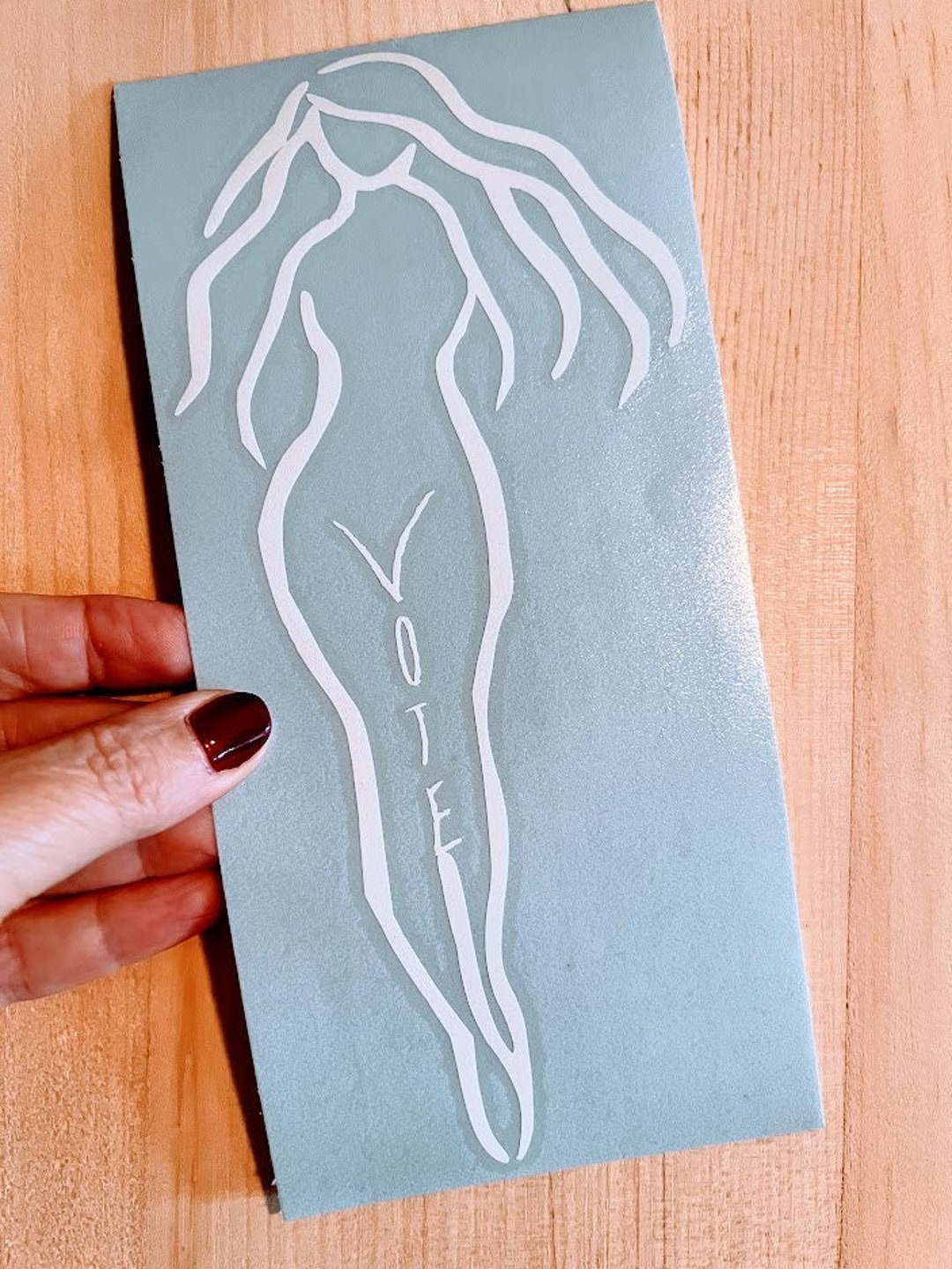 Vote Die Cut Vinyl Decal Etsy