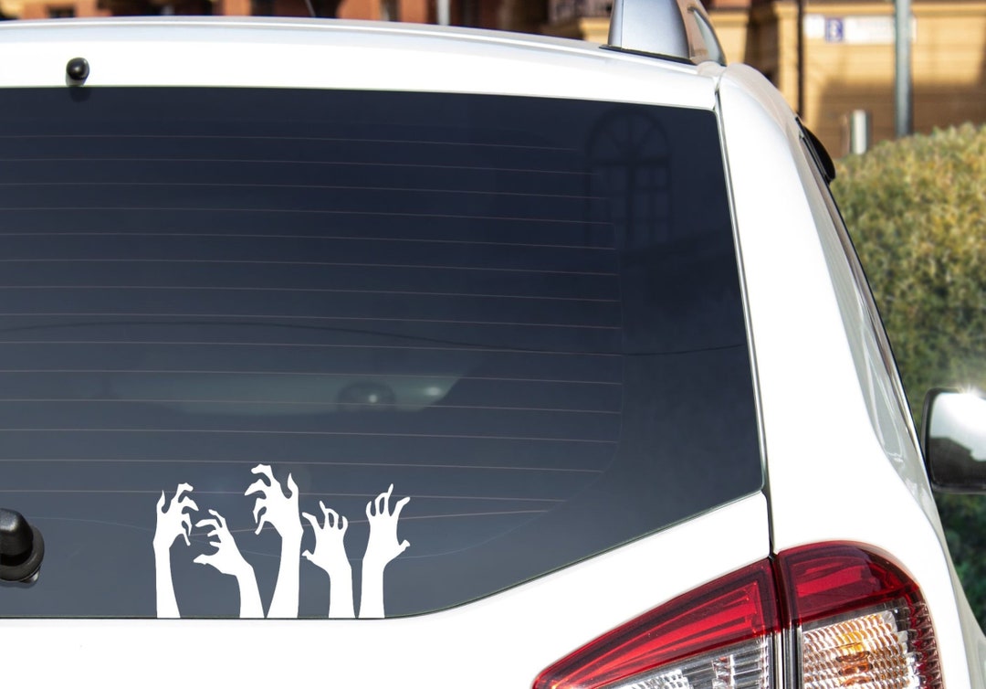 Vinyl Zombie Decal Zombie Hands Car Decals Window Decals - Etsy